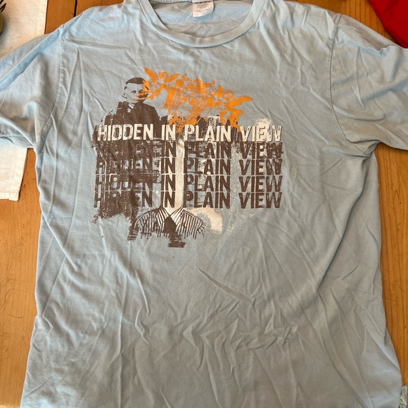 Shirts | Hidden In Plain View Blue Band Shirt Size Large | Poshmark